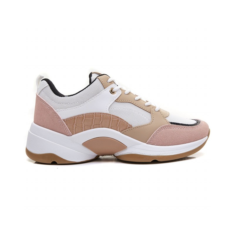 Sneakers à plateforme en Rosés